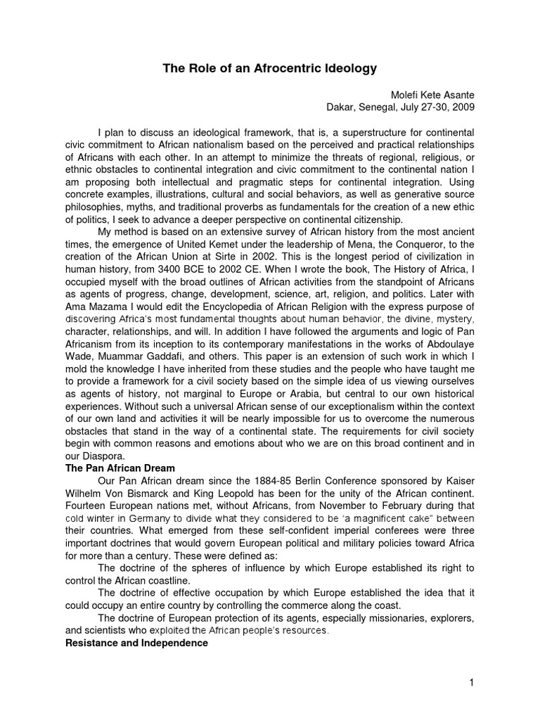 Afrocentric Path to African Unity | PDF | Africa | Pan Africanism
