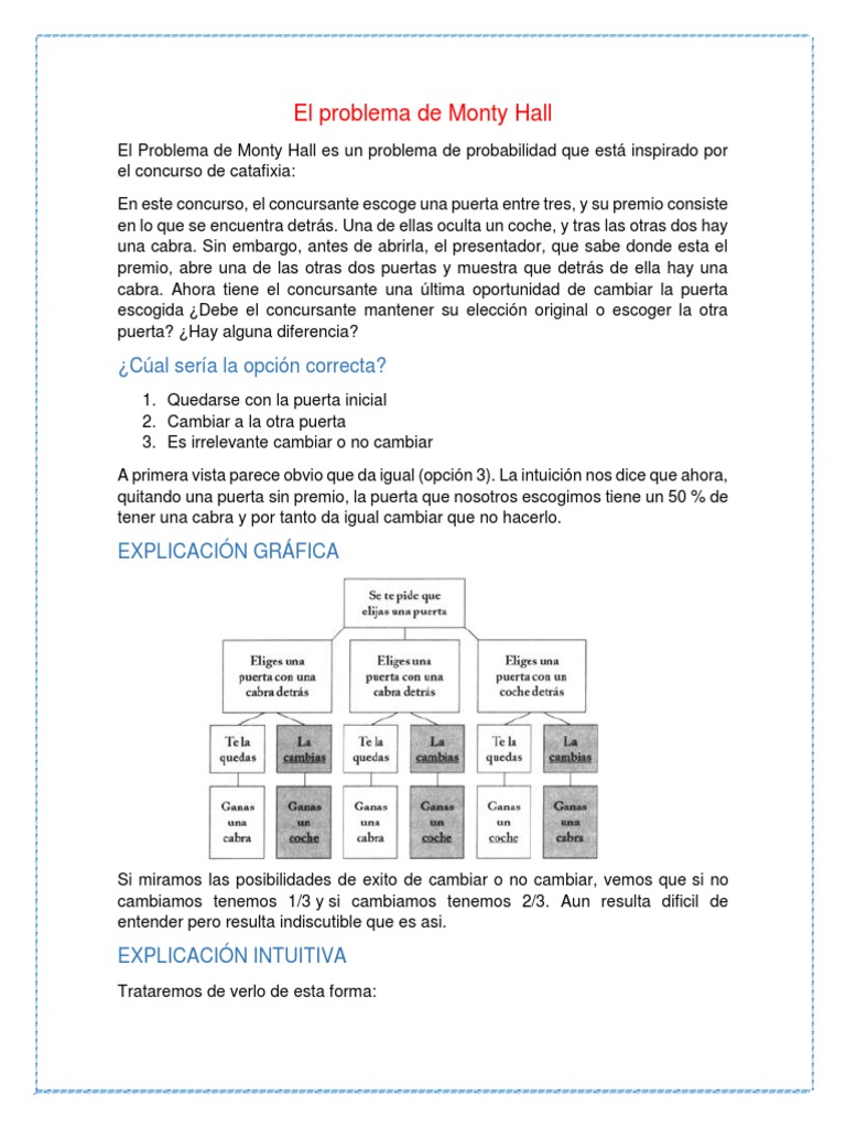 El Problema de Monty Hall | PDF | Epistemología | Science