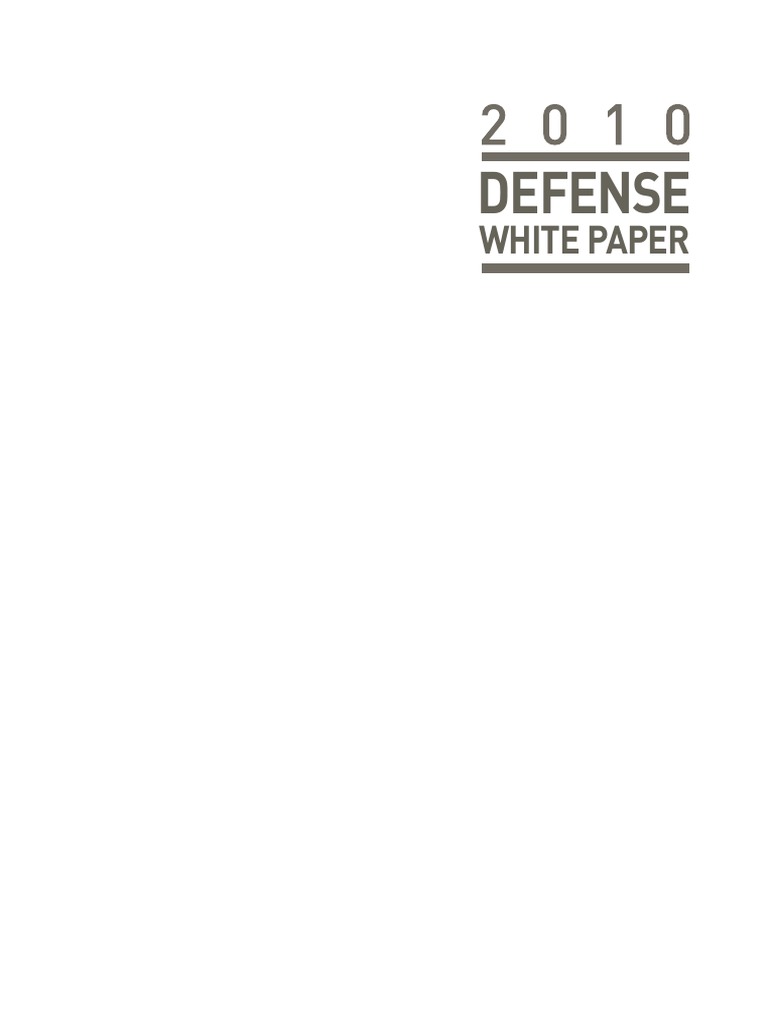 ROK Defense White Paper 2010 Overview | PDF | Nuclear Proliferation ...