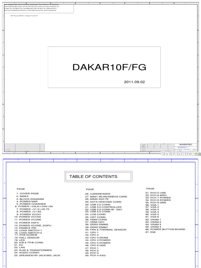 Toshiba Satellite C850 C855 - INVENTEC DAKAR10F DAKAR10FG PDF | PDF ...