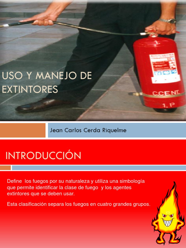 Uso y Manejo de Extintores Capacitacion | Sustancias químicas | Materiales