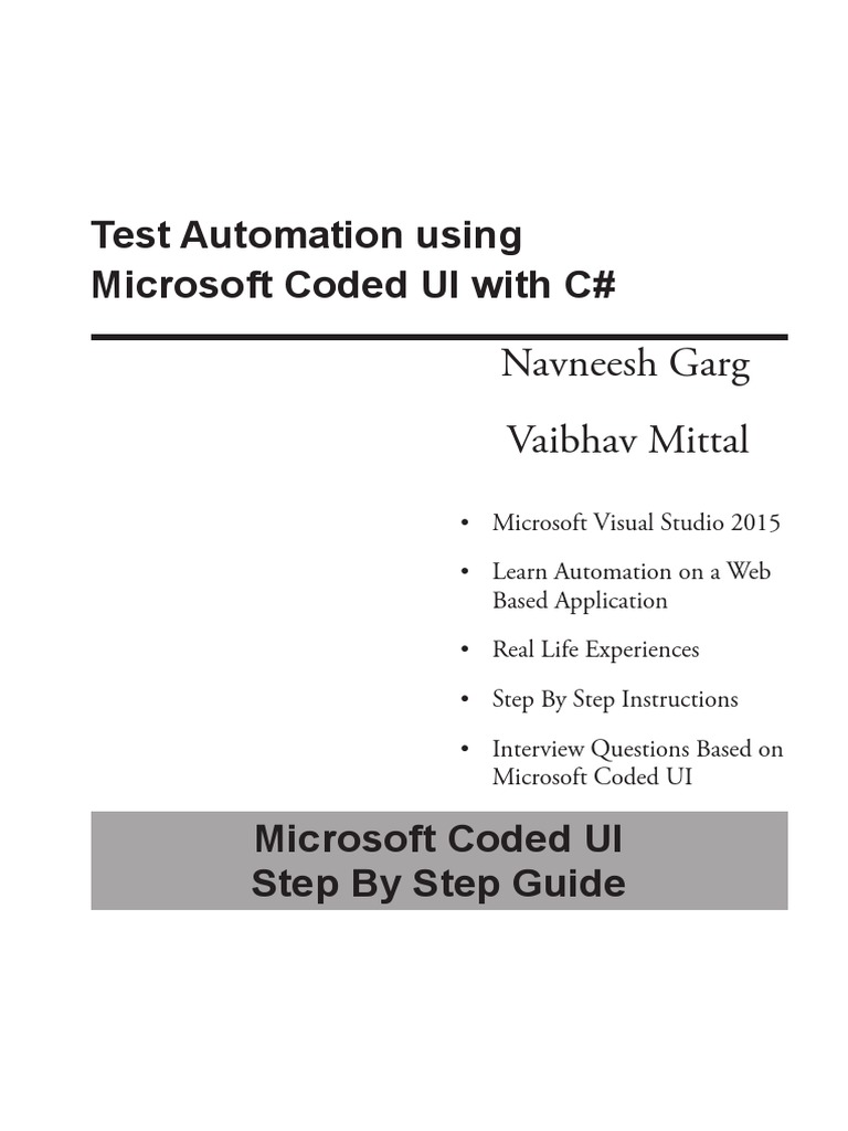 Test Automation Coded UI Preview | PDF | Software Testing | Microsoft ...