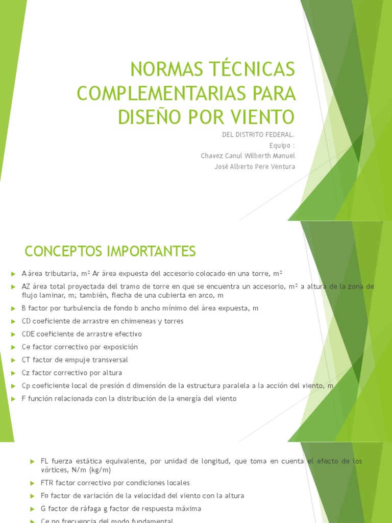 Normas Técnicas Complementarias Para Diseño Por Viento Df | PDF | Herida | Turbulencia
