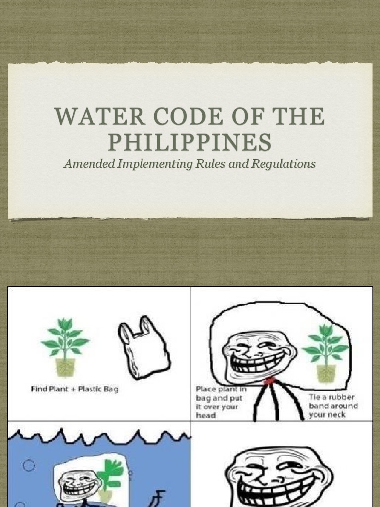 Water Code of The Philippines | PDF | Water Resources | River