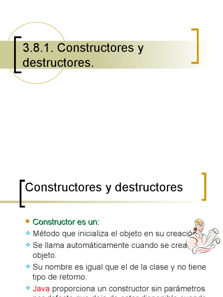 Constructor Programacion Pdf Constructor Programación Orientada A Objetos Programación