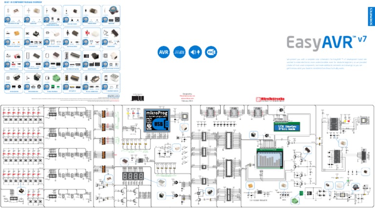 Easyavr v7 Schematic v101 PDF | PDF | Capacitor | Electronics