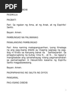 Child Dedication (Tagalog) | PDF