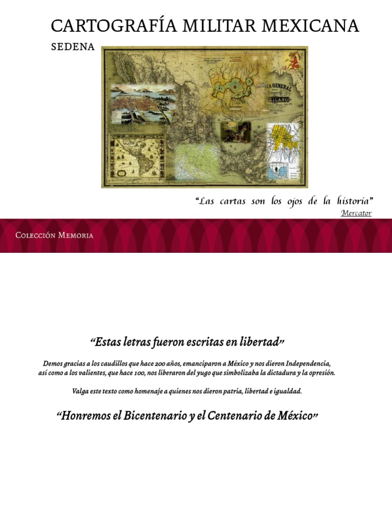 Cartografía Militar Mexicana | Descargar gratis PDF | Mapa | Cartografía