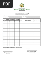 Ojt - DTR Sample Form | PDF