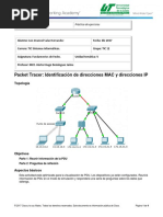 9.1.3 Packet Tracer - Identify MAC and IP Addresses | PDF | Enrutador (Computación) | Dirección IP