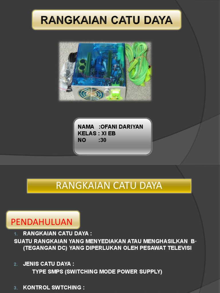 Cara Kerja Power Supply | PDF