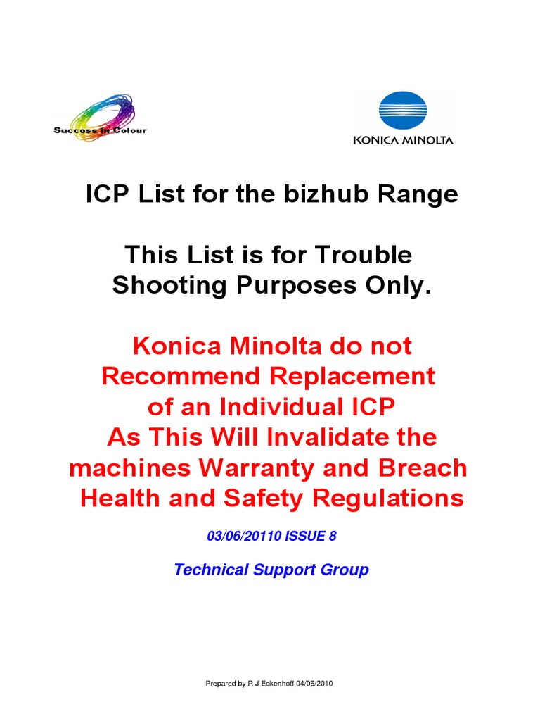 03 06 2010 ICP List Issue 8 PDF | PDF | Printer (Computing) | Image Scanner