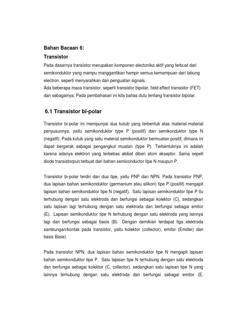 Modul Transistor | PDF