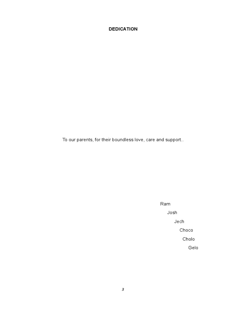 Dedication: To Our Parents, For Their Boundless Love, Care and Support ...