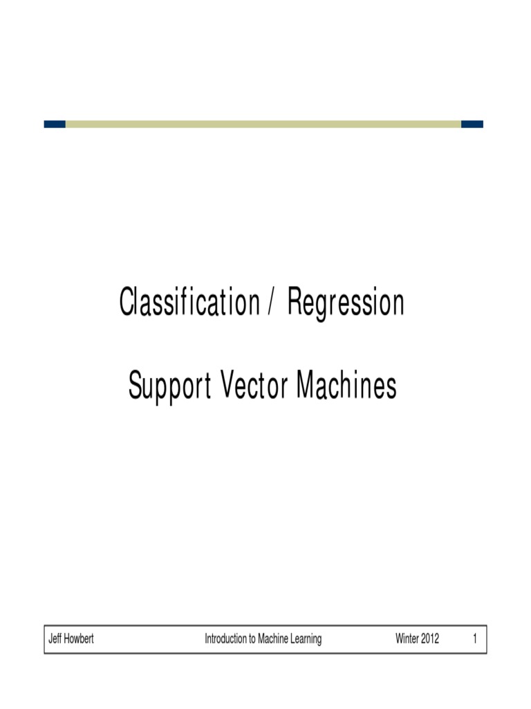 15 Support Vector Machines | PDF | Support Vector Machine ...