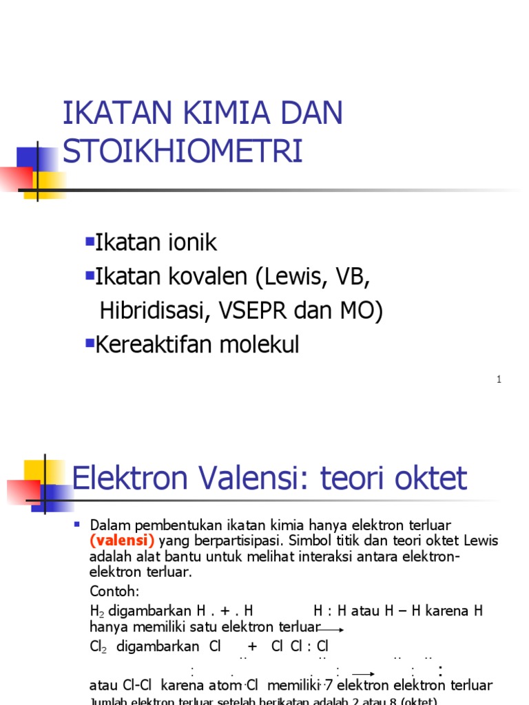 BAB 3 Ikatan Kimia | PDF | Metode & Bahan Ajar | Teknologi & Rekayasa