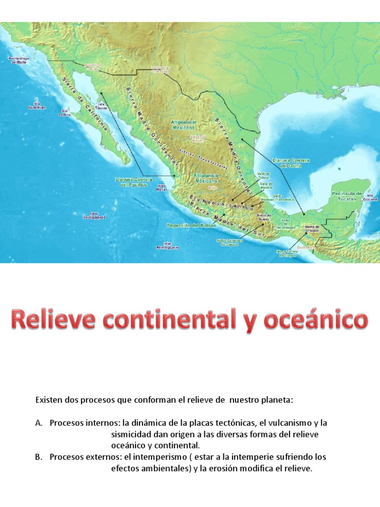 Relieve Continental y Oceánico 10 - Con Tarea | PDF | Terreno | Andes