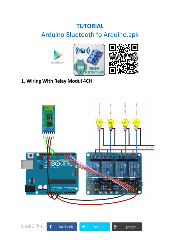 Arduino Bluetooth 4CH Relay Tutorial | PDF | Arduino | Bluetooth