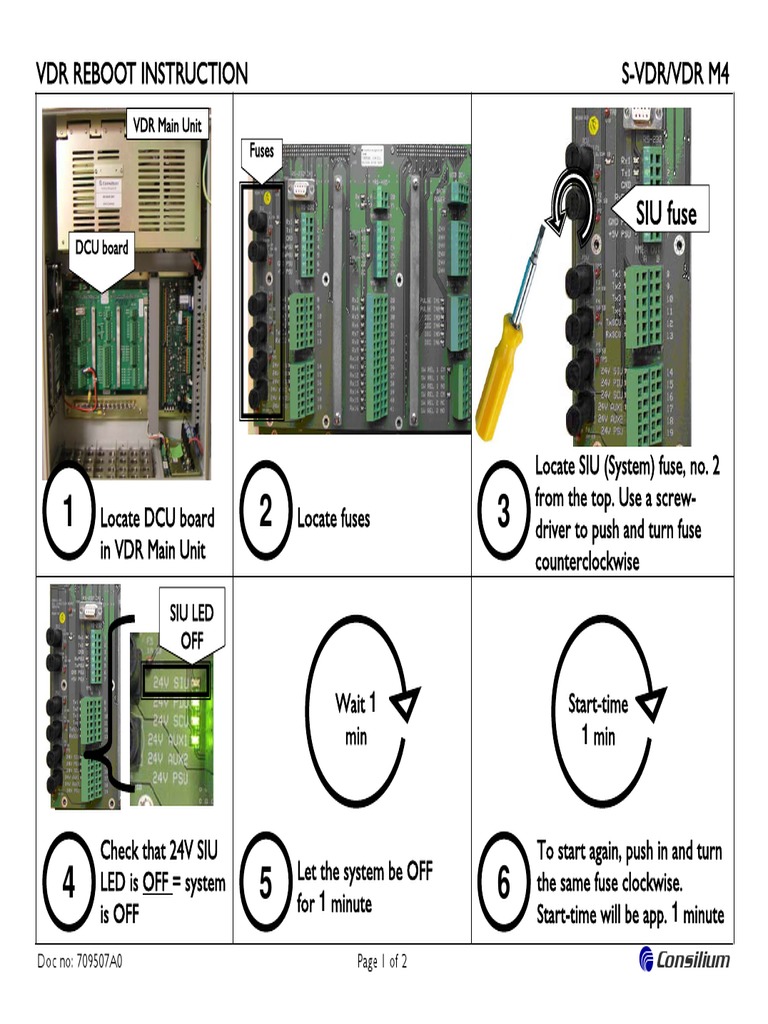 709507A0 VDR M4, Reboot VDR, Capsule Restart Instruction | PDF ...