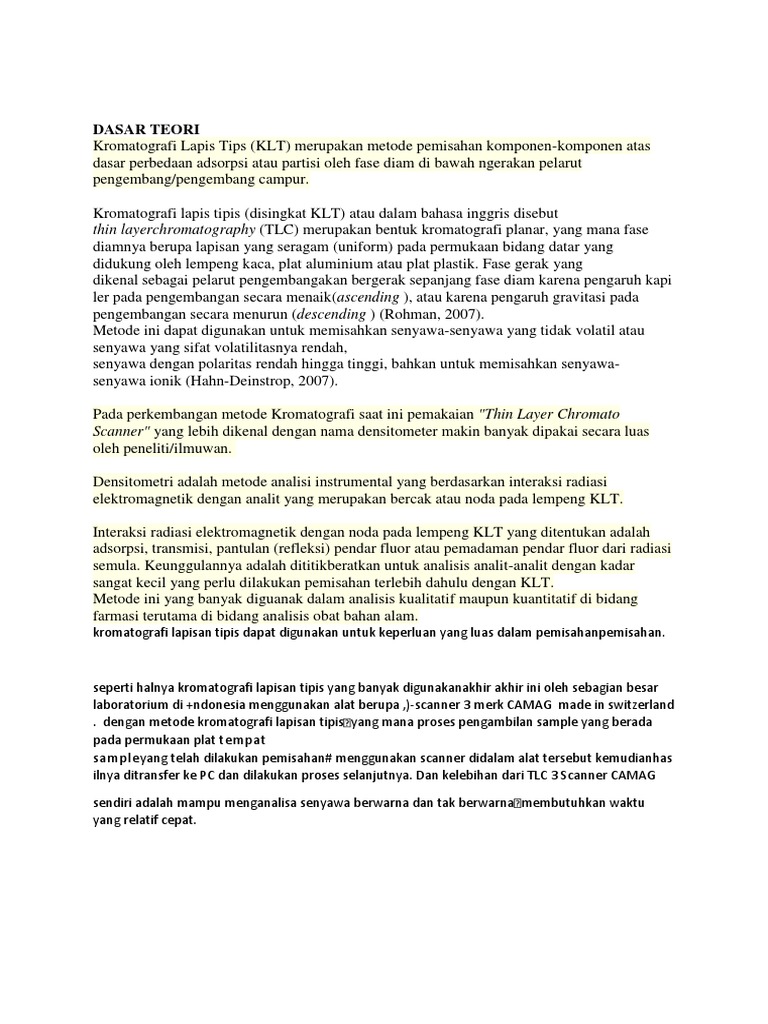 TLC Aspirin | PDF