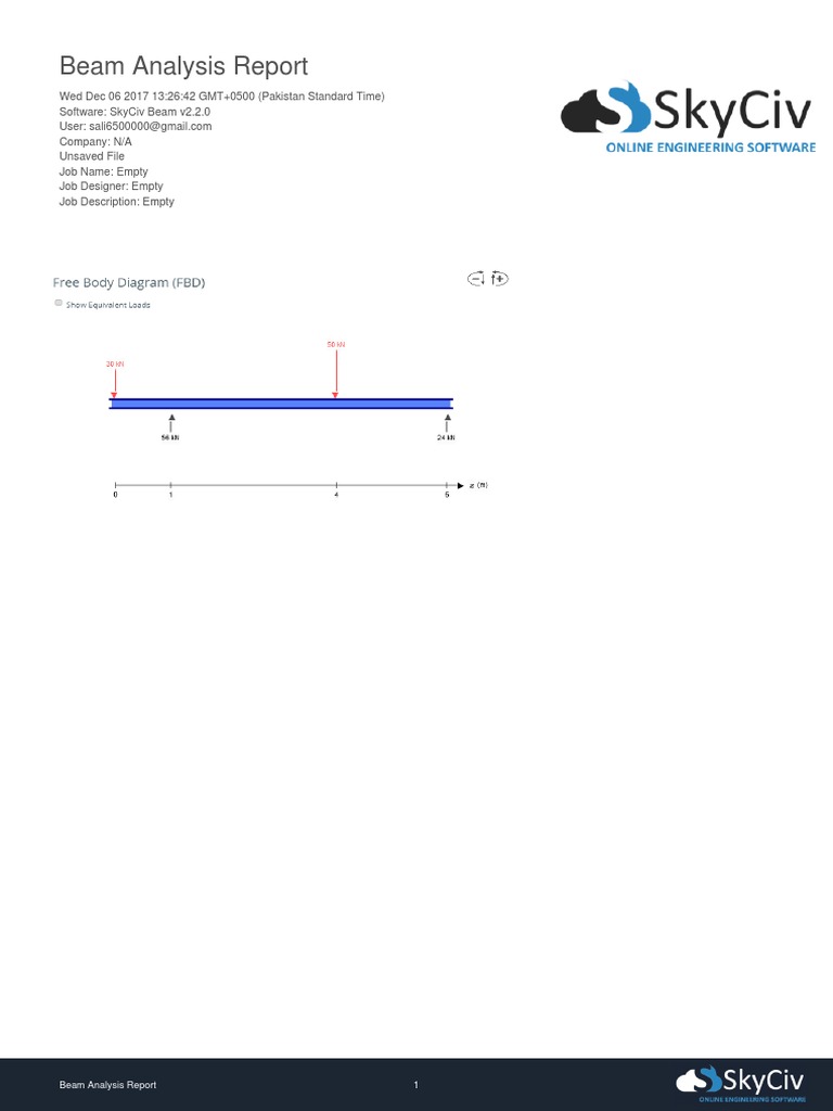 SkyCiv Beam Report | PDF | Computer Architecture | Computing