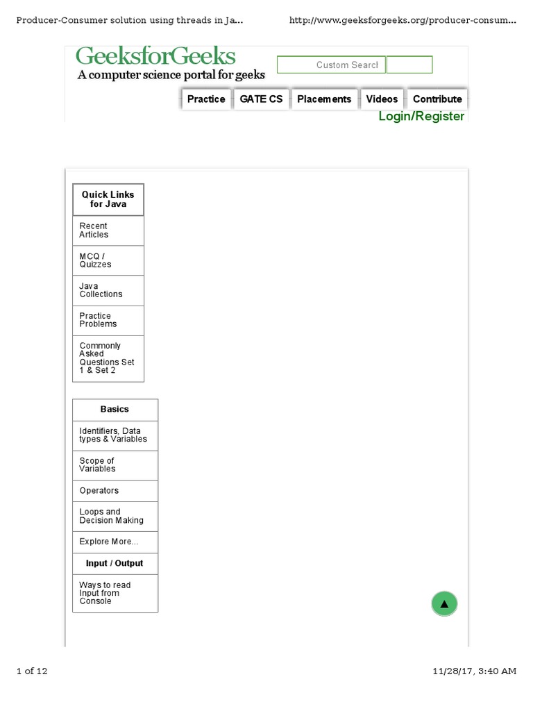 Producer Consumer Explanation | PDF | Constructor (Object Oriented ...