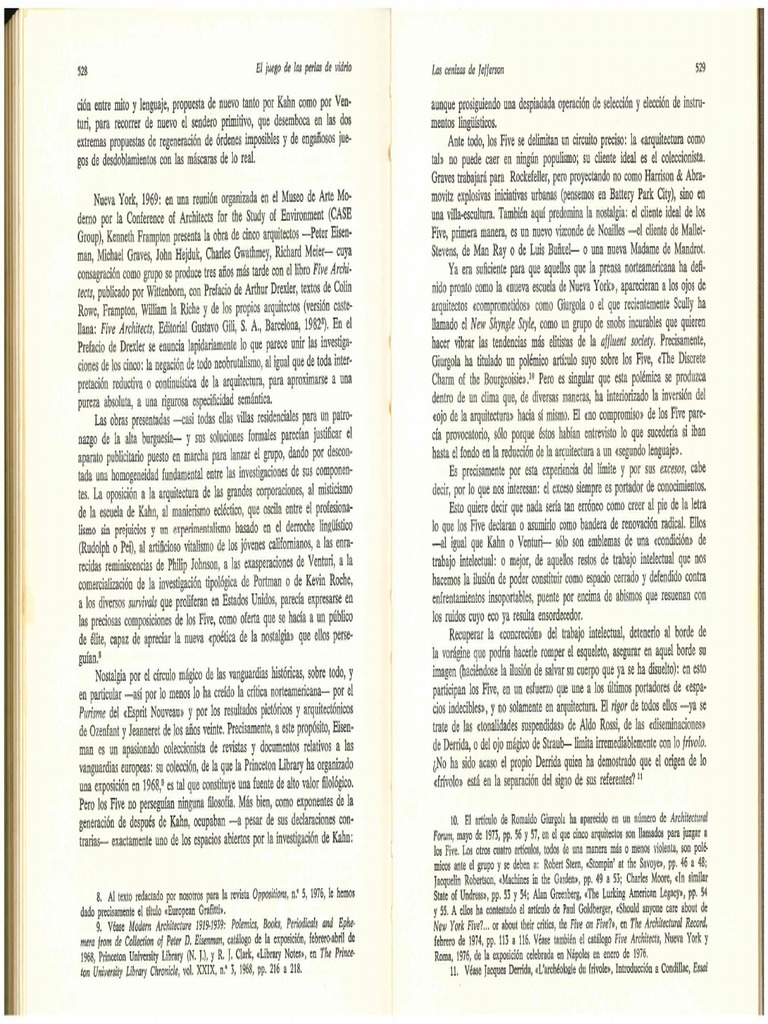 Tafuri Five Architects | PDF