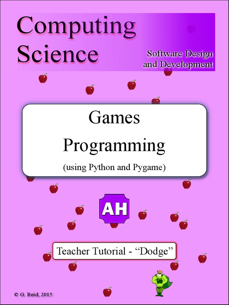 Python and Pygame - Teacher Tutorial Preview | PDF | Python (Programming Language) | Computer ...