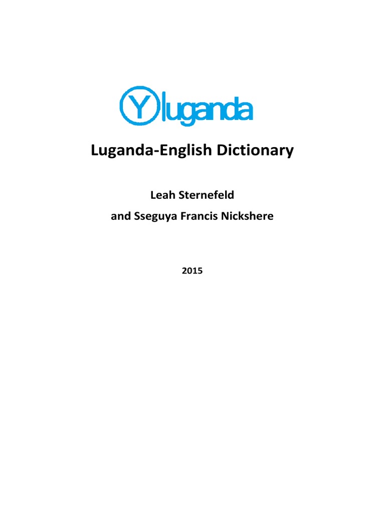 Yiga Oluganda Dictionary v1.0 | PDF