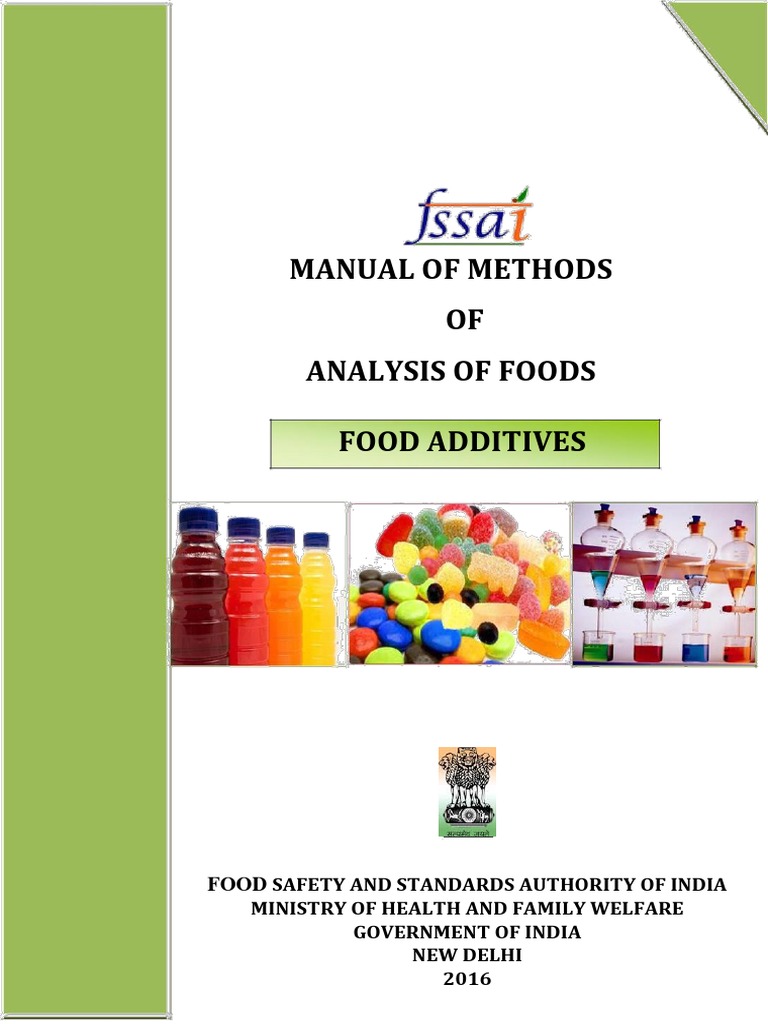 Manual Food Additives 25 05 2016 Pdf Thin Layer Chromatography