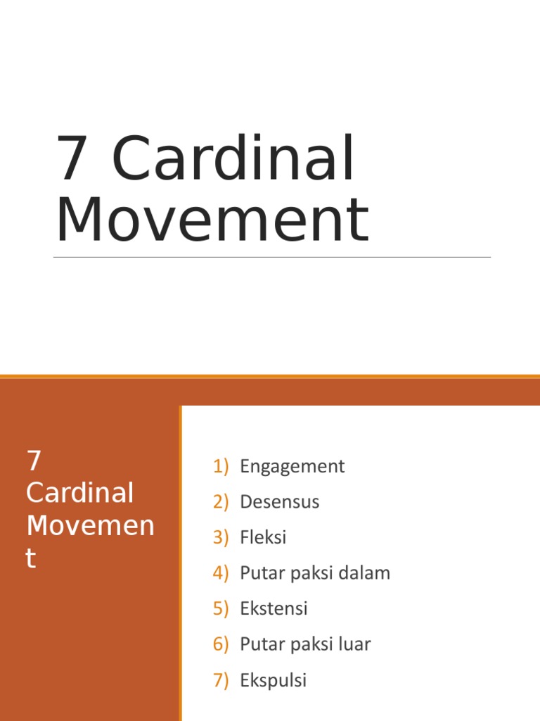 Mekanisme 7 Gerakan Kardinal Persalinan | PDF