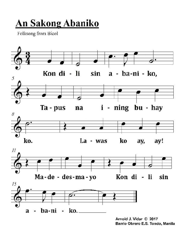 An Sakong Abaniko | PDF