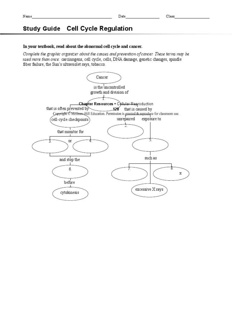 Cellular Reproduction Study Guide Cell Cycle Regulation | PDF | Cell ...