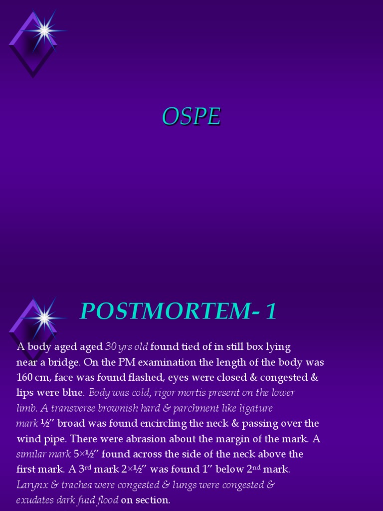Ospe - PM | PDF | Anatomy | Human Anatomy