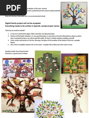 Family Tree In Spanish Example