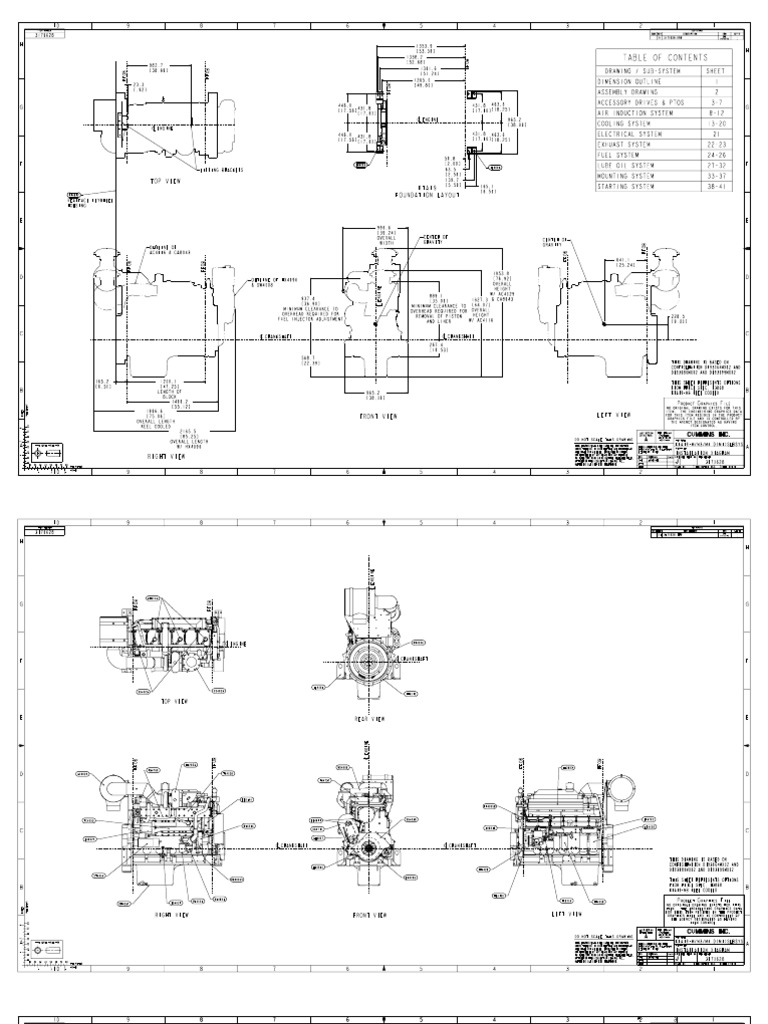 Dimensiones KTA19 M | PDF