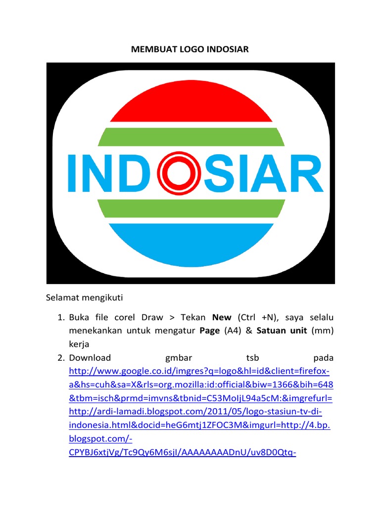 Membuat Log Indosiar | PDF