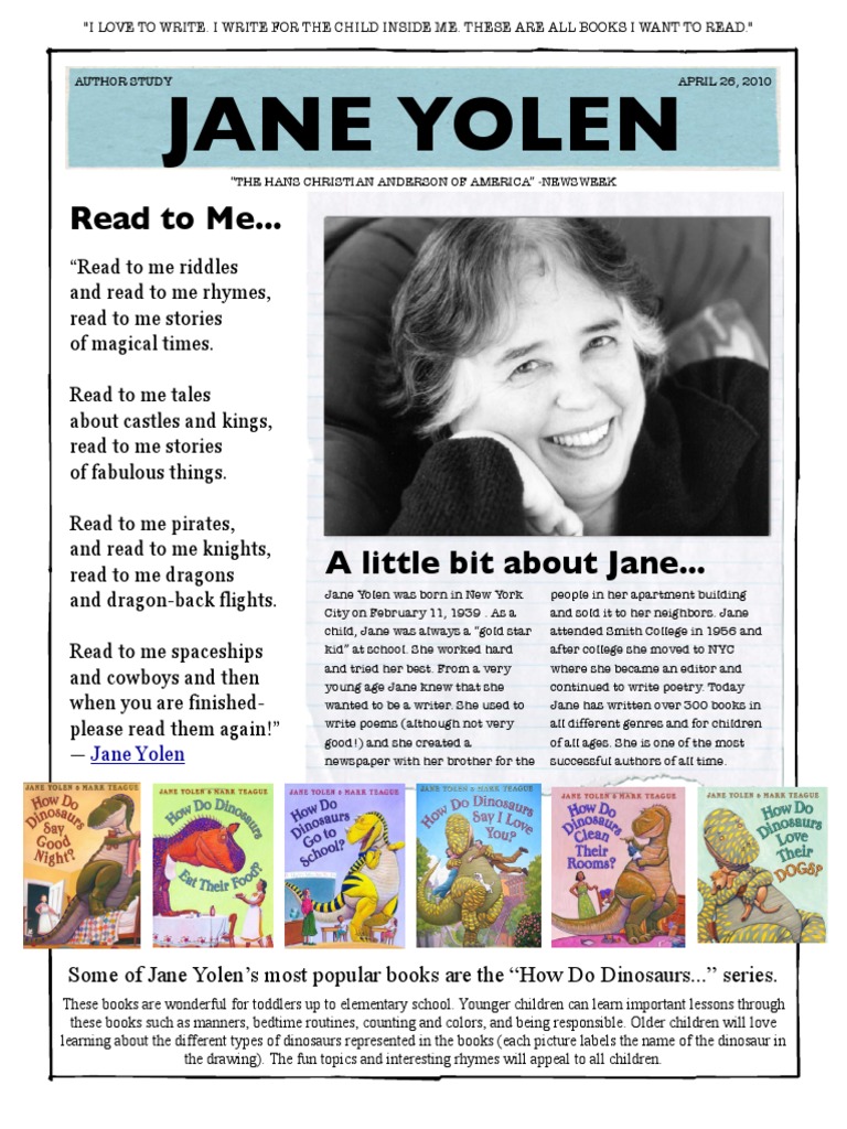 Jane Yolen Handout | PDF | Poetry