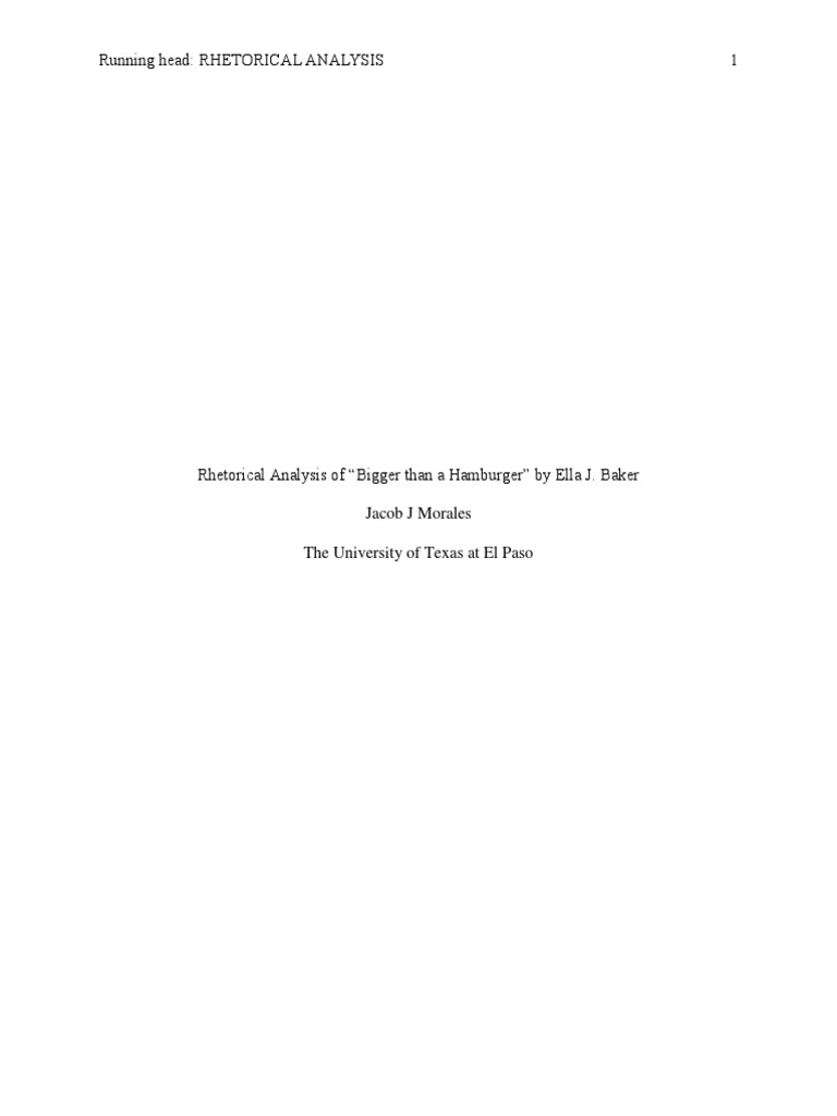 Rhetorical Analysis | PDF | Civil Rights And Liberties | Social Movements