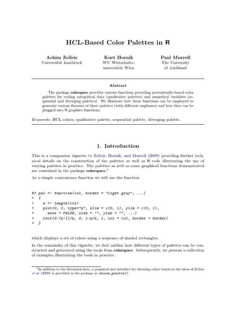 HCL Colors | PDF | Teaching Mathematics | Science