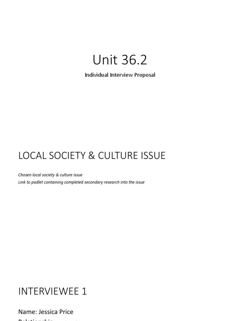 Interview Proposal | PDF