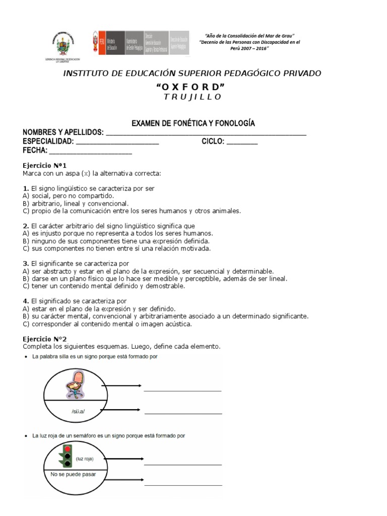 Examen Fonetica y Fonologia | PDF
