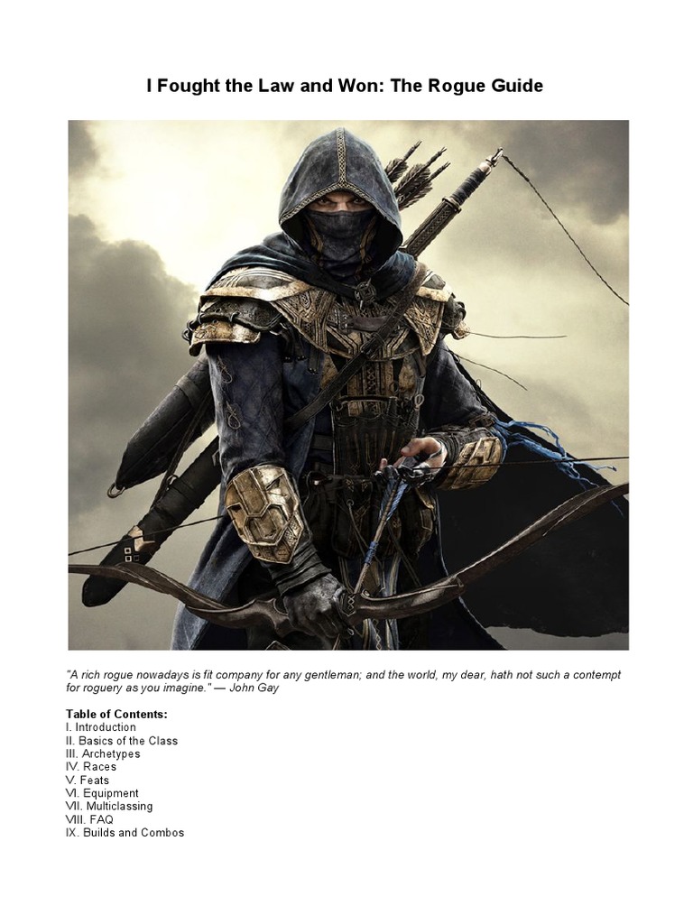 Rogue Guide 5e | PDF | Fantasy Role Playing Games | Gary Gygax Games