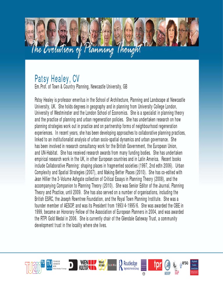 An Expert in Planning Theory and Collaborative Planning Practices ...