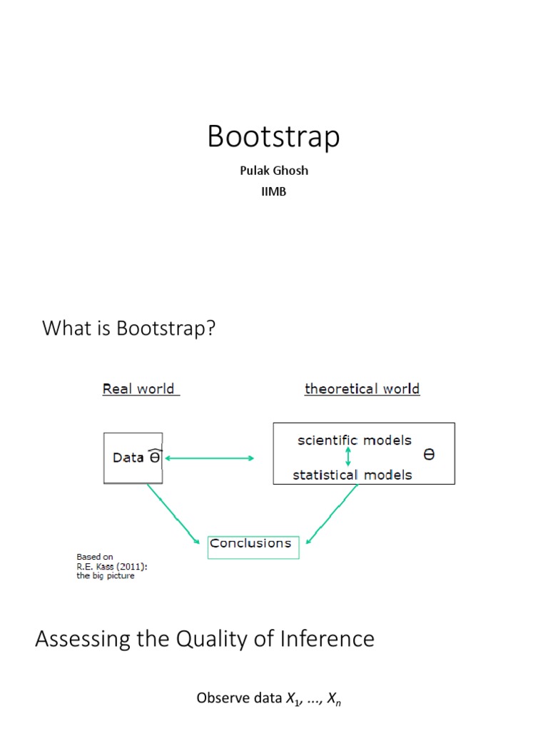 Bootstrap | PDF | Bootstrapping (Statistics) | Statistics