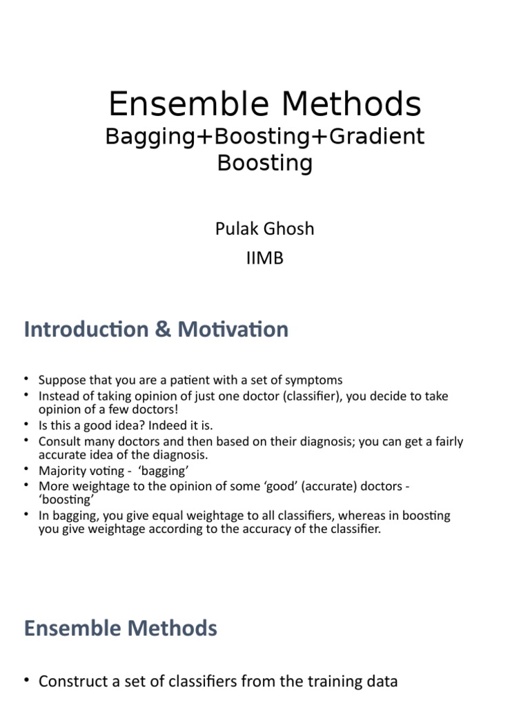 Bagging+Boosting+Gradient Boosting | PDF | Statistical Classification | Bootstrapping (Statistics)