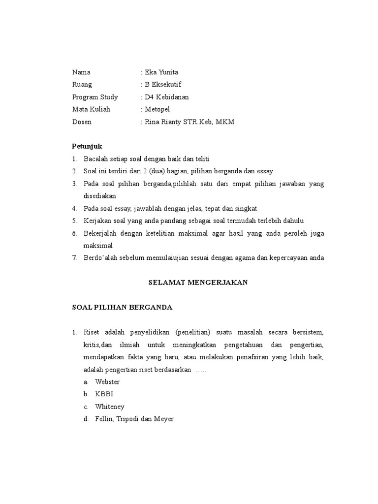 Soal Eka | PDF