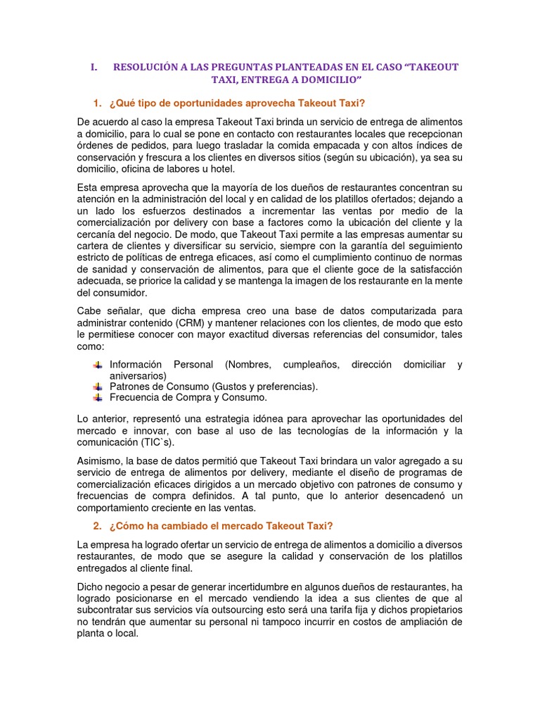 Takeout Taxi | PDF | Outsourcing | Alimentos