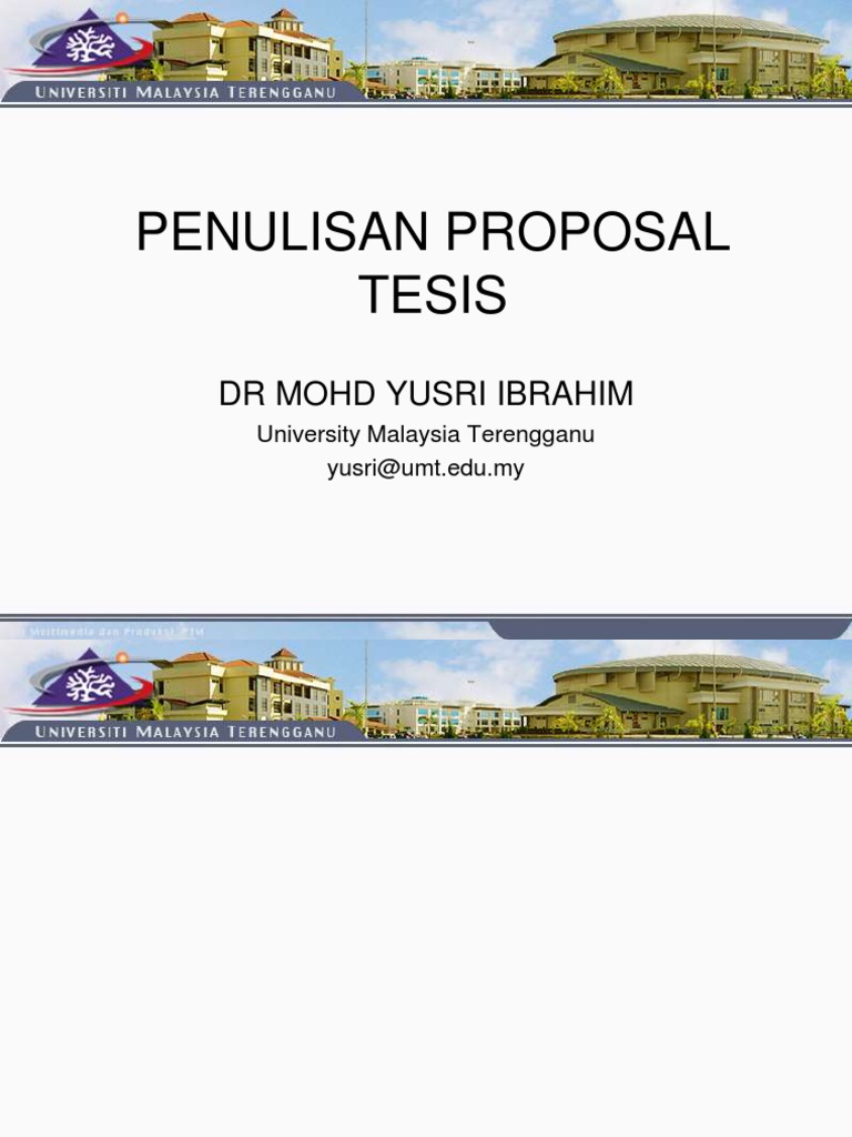Panduan Penulisan Proposal Tesis | PDF