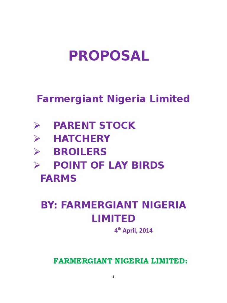 Poultry Farm Proposal | PDF | Poultry Farming | Chicken